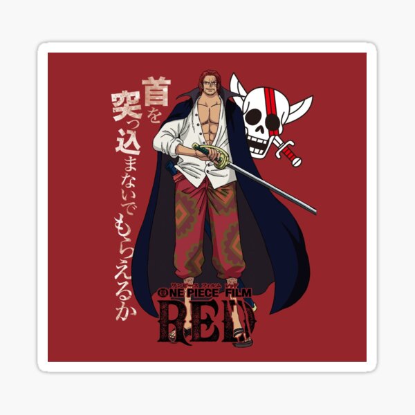 "shanks from red movie one piece" Sticker for Sale by Bouchranime ...