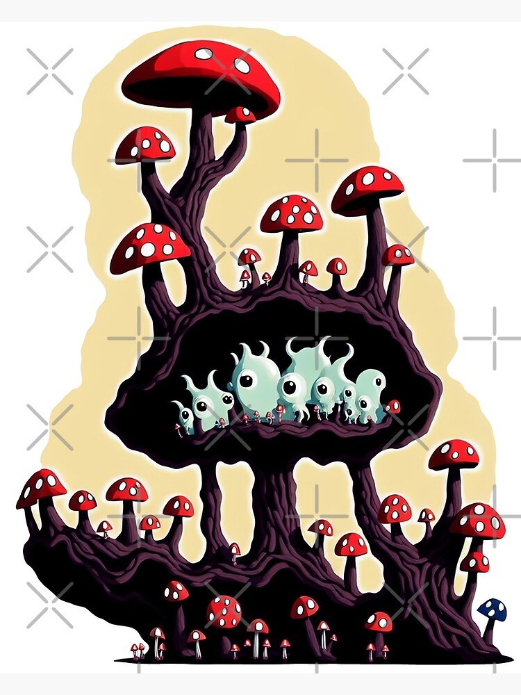 "Little slime monsters living in a toadstool caves III" Photographic ...