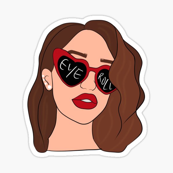 "Eye roll " Sticker for Sale by Mermaidssparkle | Redbubble