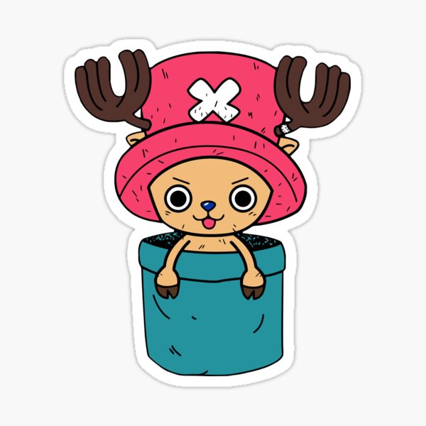 "chopper wanted one piece" Sticker for Sale by youranimeworld | Redbubble