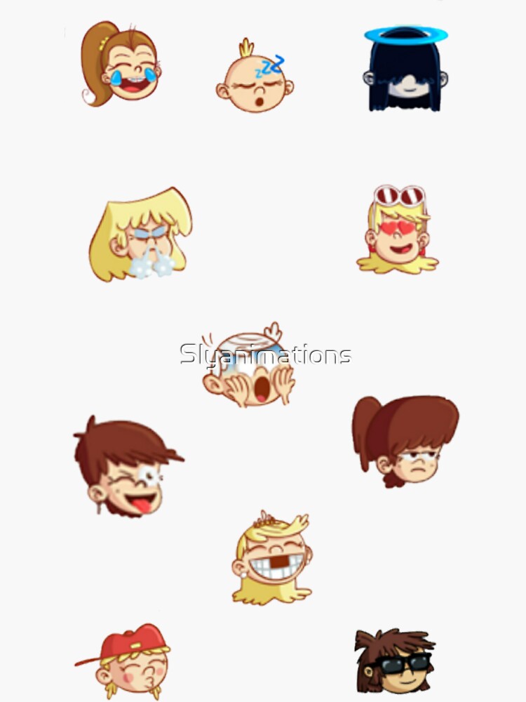"Mini loud emojis" Sticker for Sale by Slyanimations | Redbubble