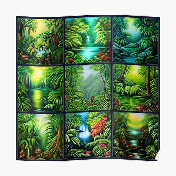 "Rainforest Pack" Poster for Sale by CinderPress | Redbubble