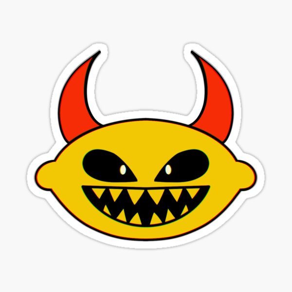 "Lemon Demon Logo" Sticker for Sale by leafsoda | Redbubble