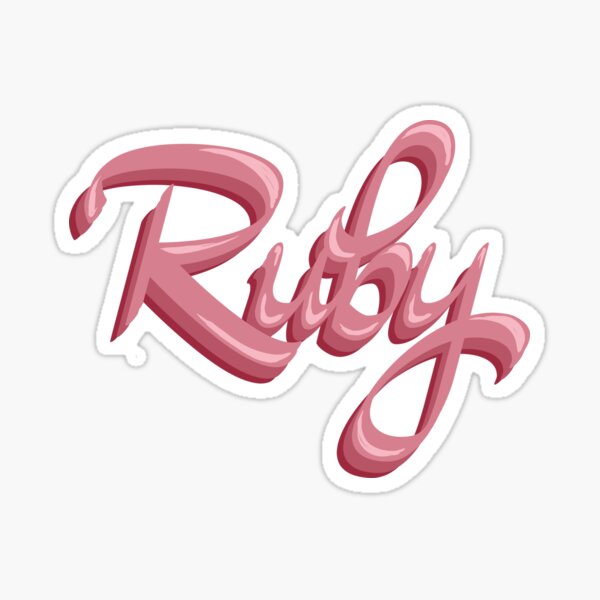 "Ruby" Sticker for Sale by mileah | Redbubble