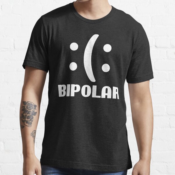 "Bipolar Emoticon Funny Geek Nerd" T-shirt for Sale by coolandfresh ...