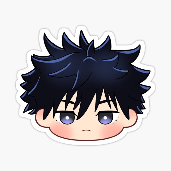 "Jujutsu Kaisen Megumi Chibi Sticker and Button Pins" Sticker for Sale ...