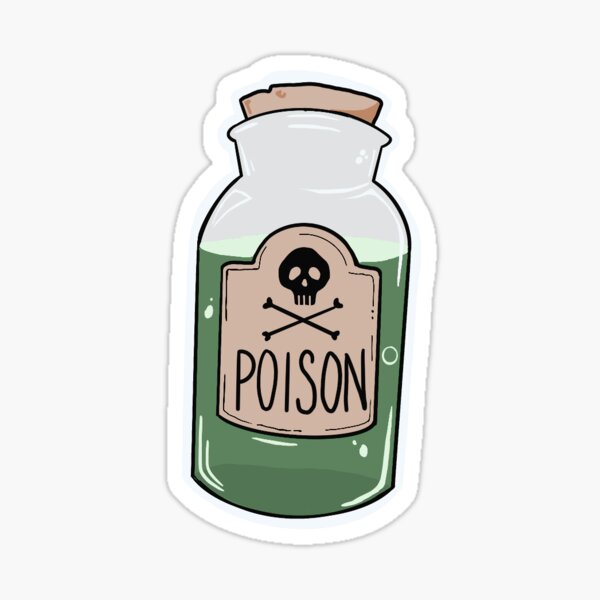 "Poison bottle " Sticker for Sale by haleyyatthewell | Redbubble