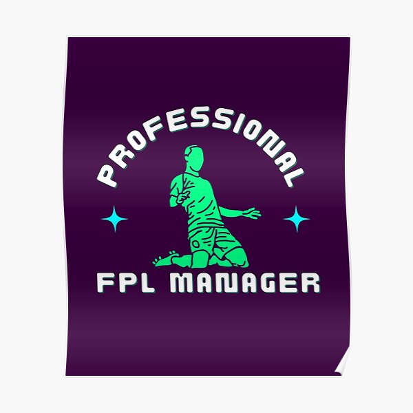 "Professional fpl manager white text and purple background design ...