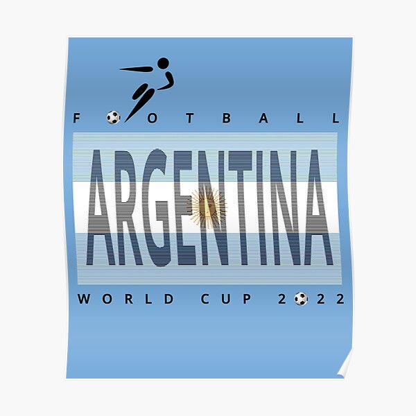 "FIFA World Cup 2022 Argentina" Poster for Sale by kenuli | Redbubble