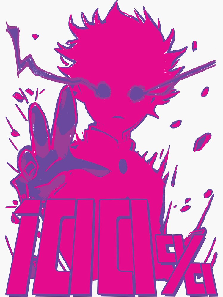 "Mob Psycho 100% Character Face" Sticker for Sale by weaboomean | Redbubble