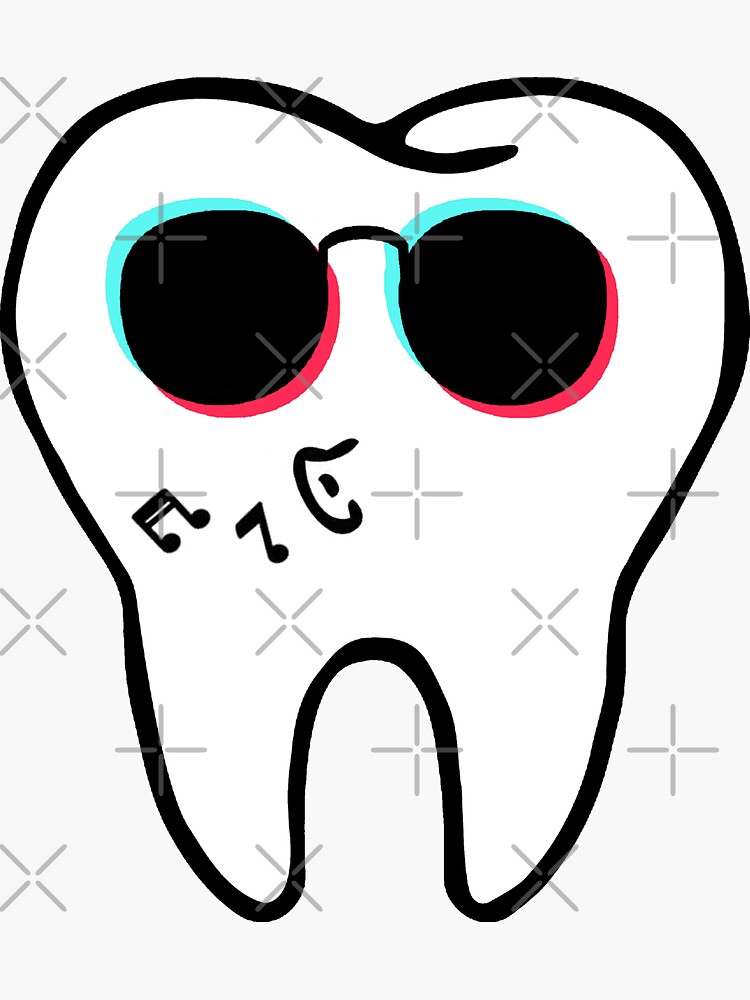 "Cool tooth" Sticker for Sale by beennova | Redbubble