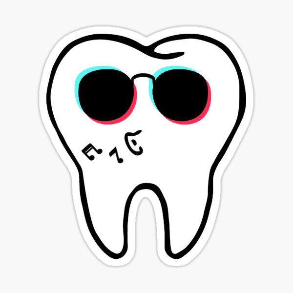 "Cool tooth" Sticker for Sale by beennova | Redbubble