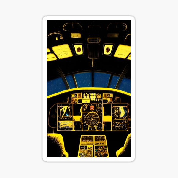 "Cockpit view" Sticker for Sale by gavila | Redbubble