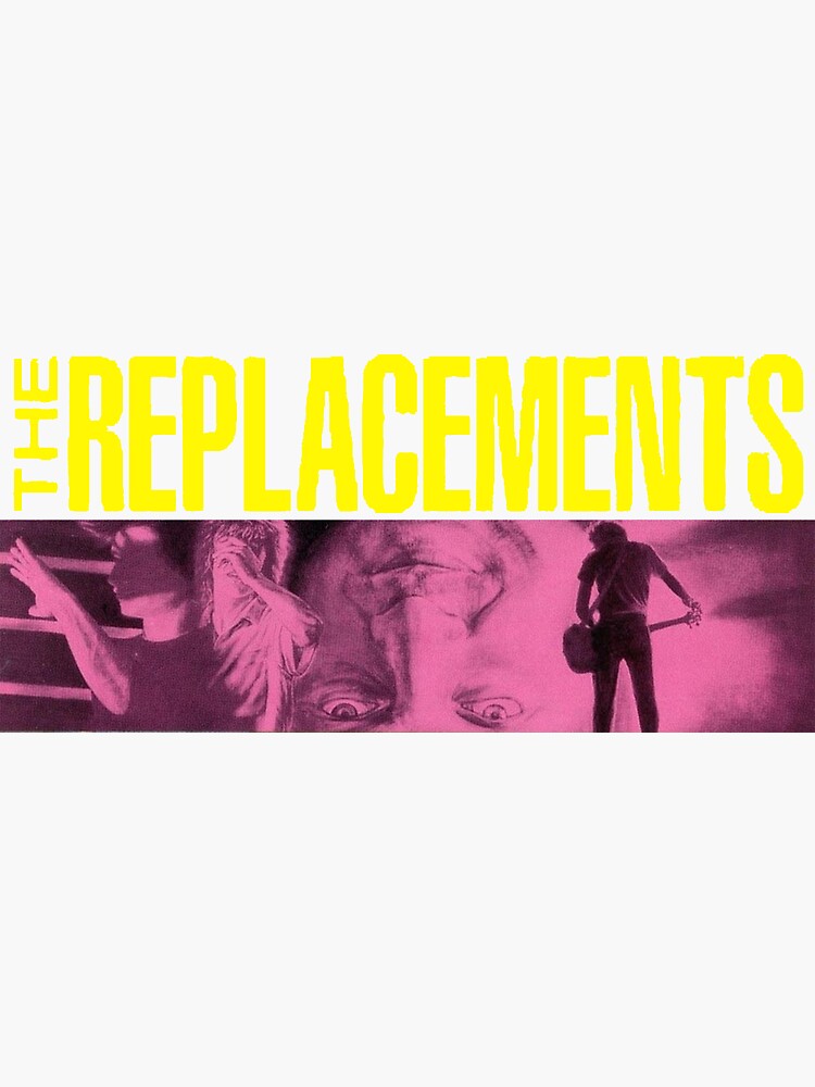 "yellow font art of-the replacements band" Sticker for Sale by ...