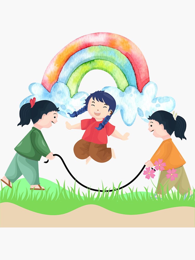"Playing Chinese garter printable design" Sticker for Sale by ...