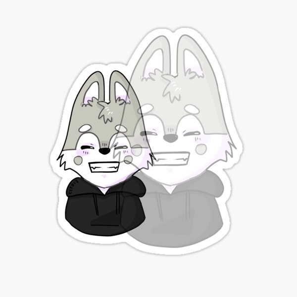 "skzoo - wolf chan (meme)" Sticker for Sale by kero17 | Redbubble