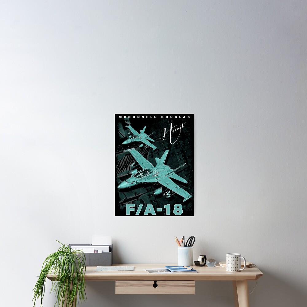 "F18 Hornet Us Air Force Fighterjet" Poster for Sale by Aerolovers ...