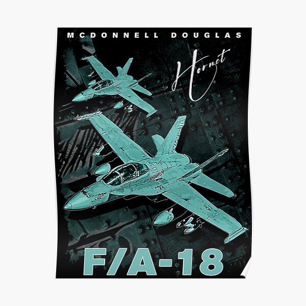 "F18 Hornet Us Air Force Fighterjet" Poster for Sale by Aerolovers ...