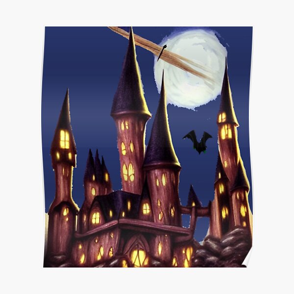 "Witch's & Wizard's Castle" Poster for Sale by novel-witch | Redbubble