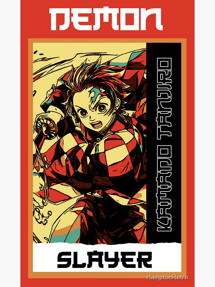 "Gifts Idea Tanjiro Man Gift Men" Sticker for Sale by HamptonRetro ...