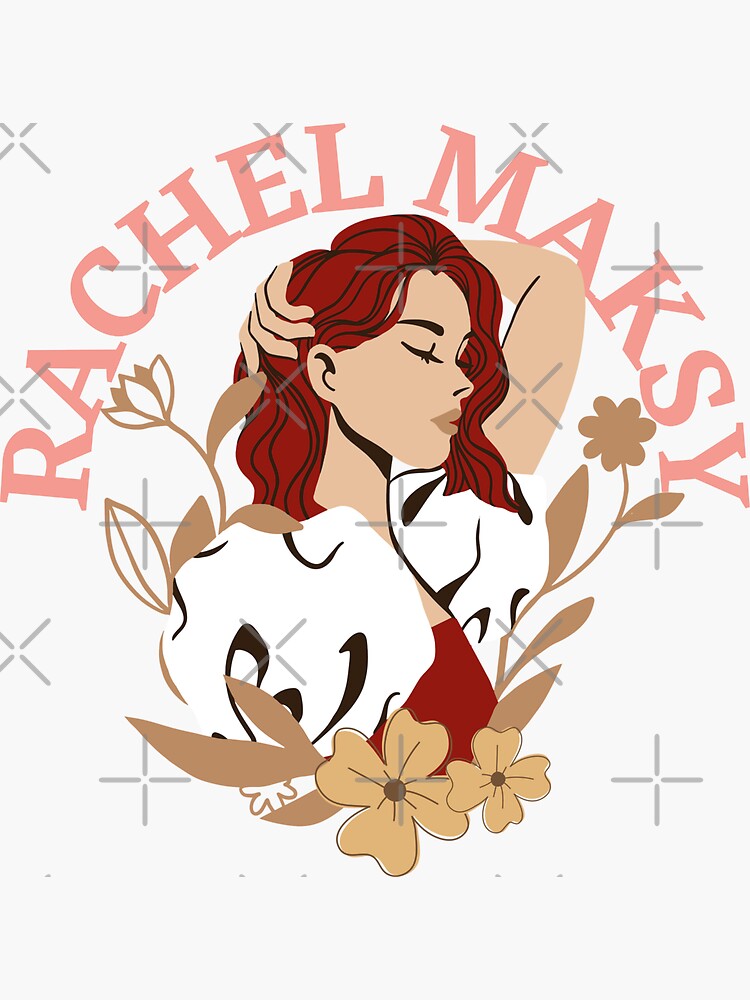 "Rachel Maksy" Sticker for Sale by Sweets-art | Redbubble