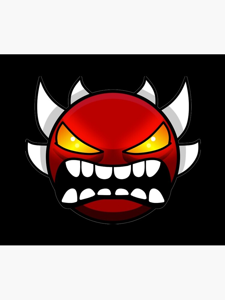 "angry geometry dash" Throw Blanket for Sale by mylenerass | Redbubble