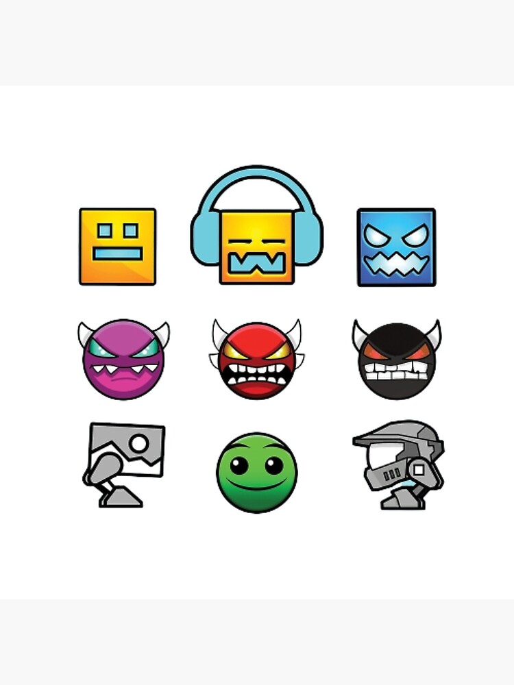 "Geometry Dash" Photographic Print for Sale by mylenerass | Redbubble