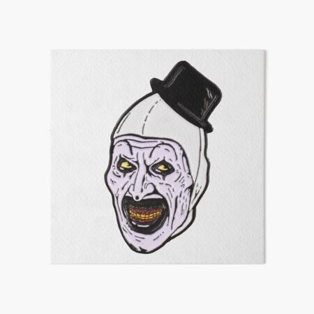 "Terrifier Face" Art Board Print for Sale by danielbreazeale | Redbubble