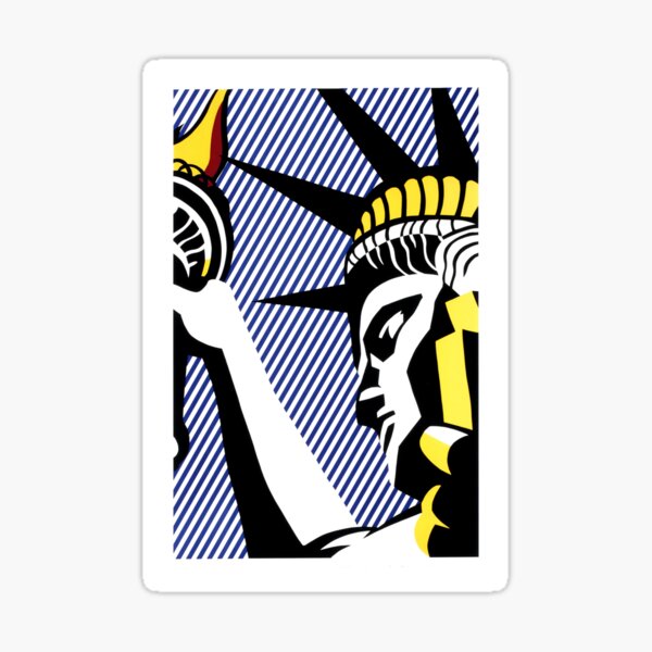 " I Love Liberty by Roy Lichtenstein Canvas Print Pop Art Painting ...