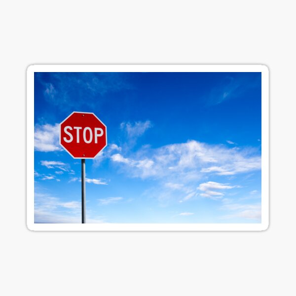 "Stop " Sticker by Kenobass | Redbubble