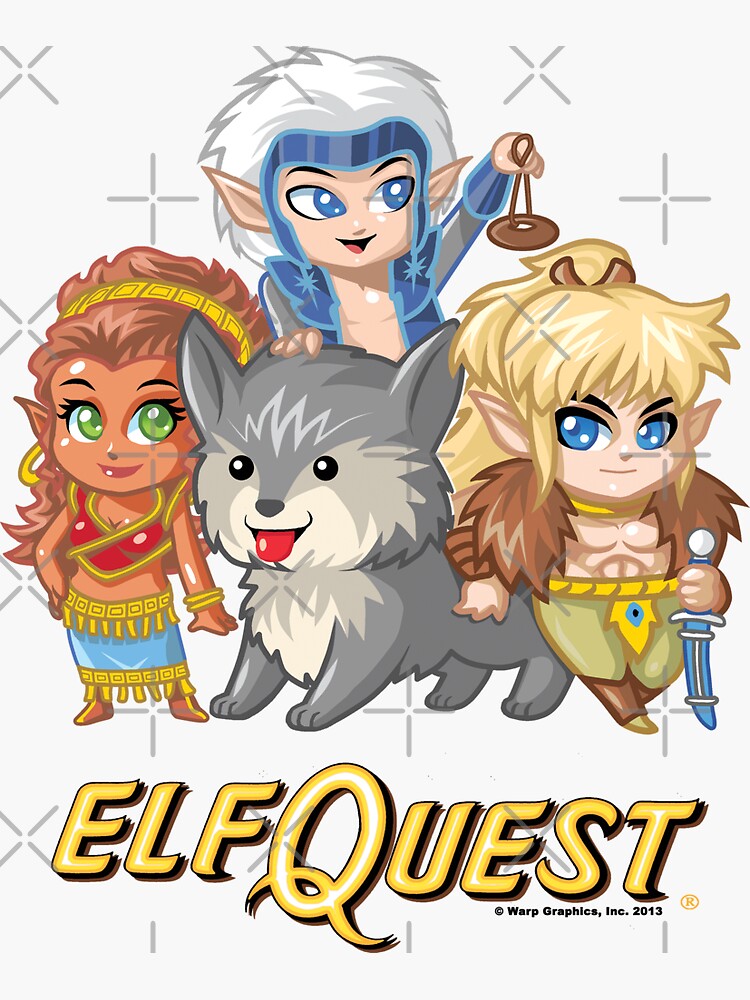 "ElfQuest: Chibi Trio" Sticker for Sale by elfquest | Redbubble