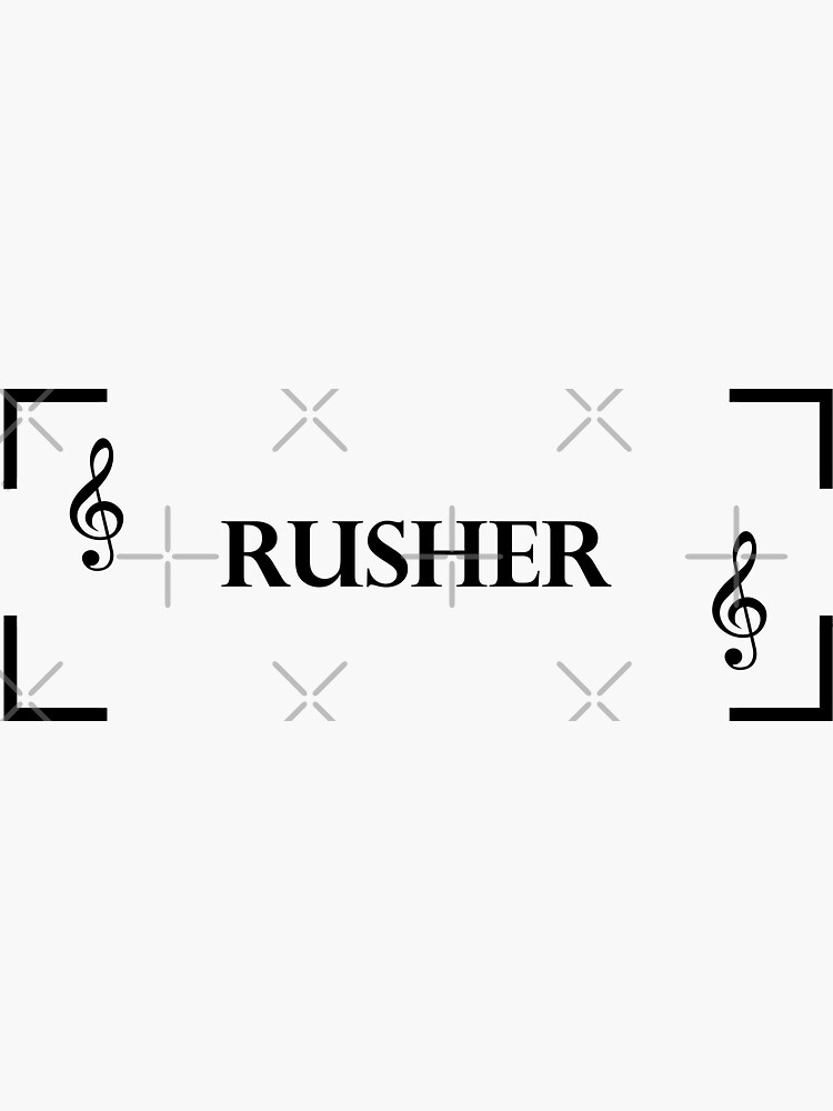 "Rusher" Sticker for Sale by LaurasPlace | Redbubble