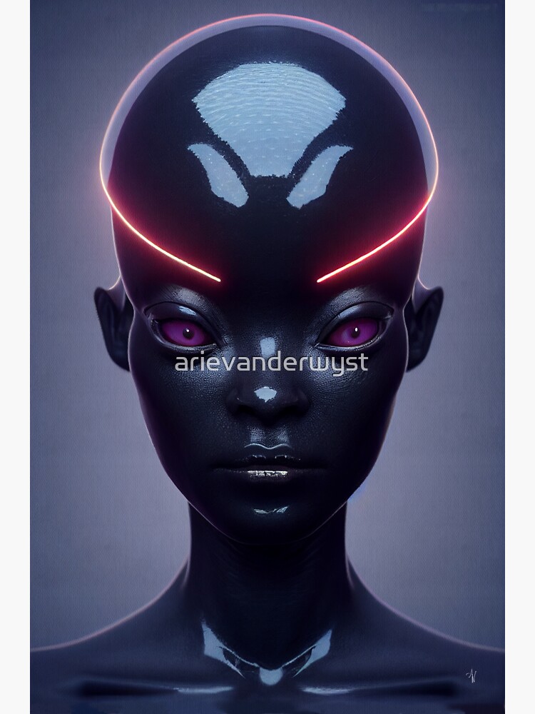 "Galactic Being 1" Sticker for Sale by arievanderwyst | Redbubble