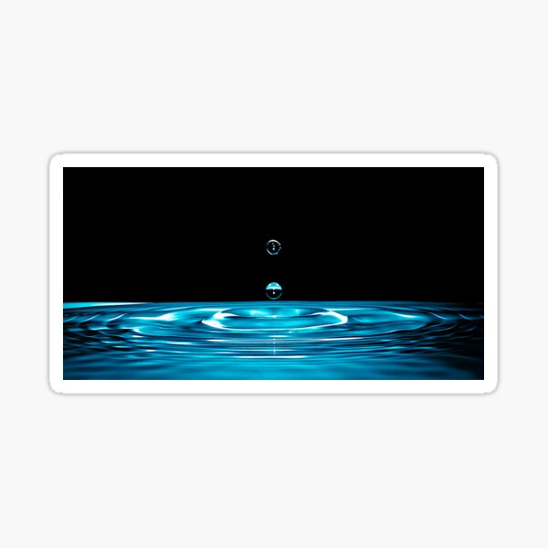 "water drop" Sticker for Sale by GRATULACJE | Redbubble