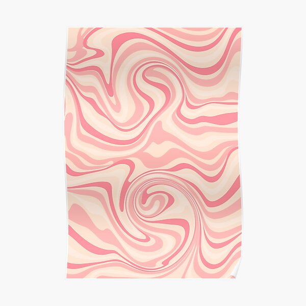 "Retro Liquid Swirl Abstract Pattern. Hippie trippy swirl 70s." Poster ...