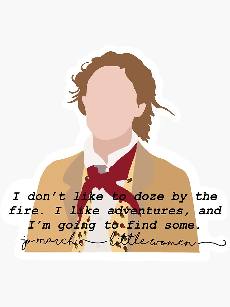 "little women Jo march sticker" Sticker for Sale by Jaycicole | Redbubble