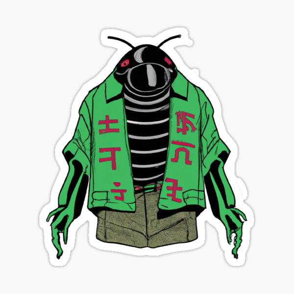 ""BUG GUY" Retro Streetwear Style Bug" Sticker for Sale by ROMEHUSK ...