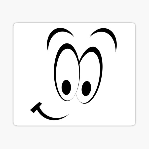 "smile face sticker" Sticker for Sale by Rasa273shop | Redbubble