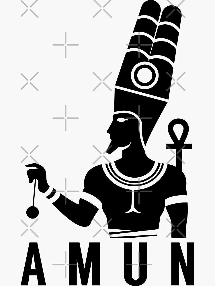 "Amun" Sticker for Sale by EgyptConnection | Redbubble