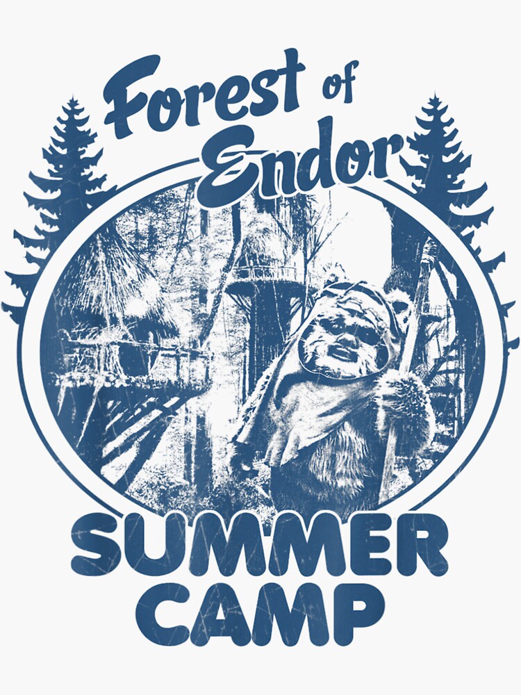 "Endor Forest Summer Camp" Sticker for Sale by karimkar | Redbubble