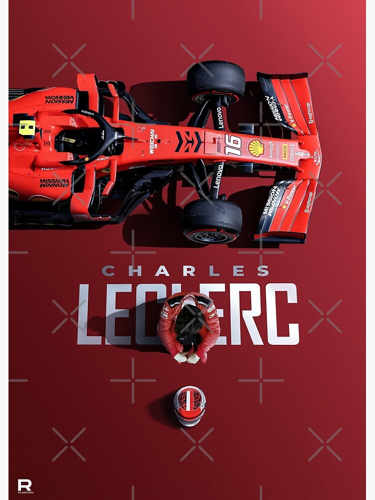 "Charles Leclerc" Poster for Sale by Rflectionart | Redbubble