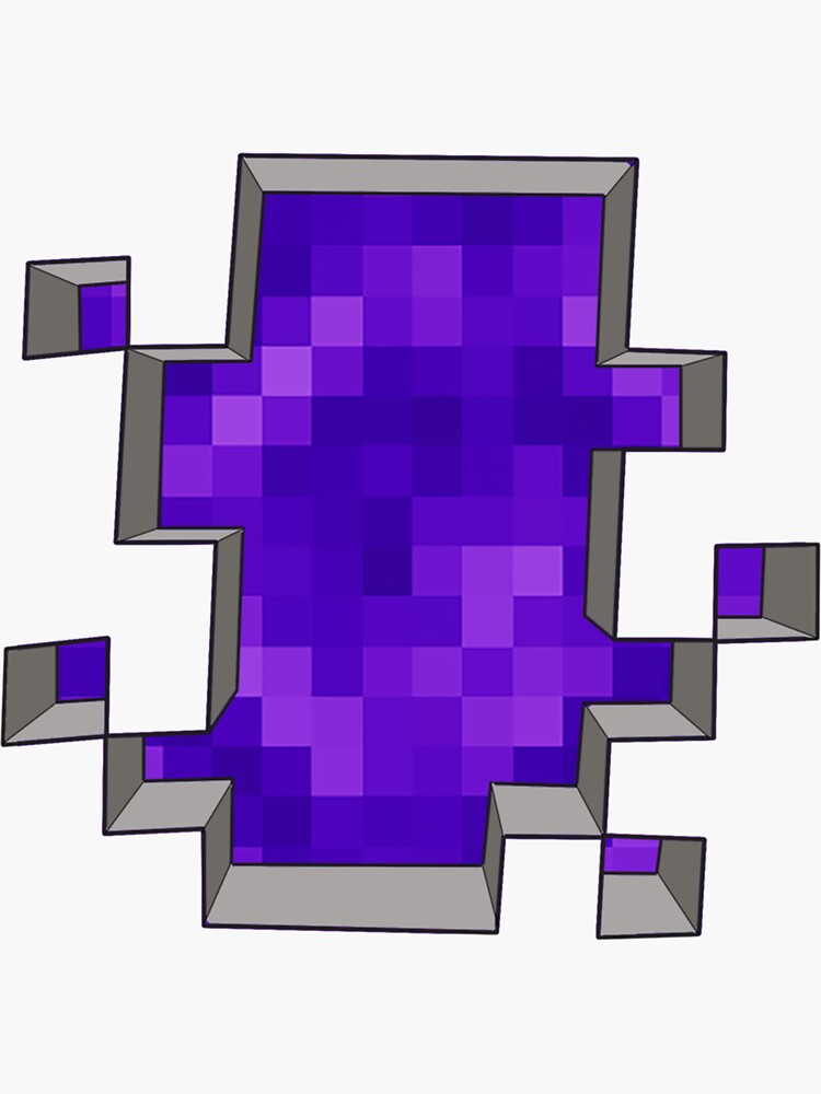 "Nether Portal Minecraft" Sticker for Sale by SisterBecker | Redbubble