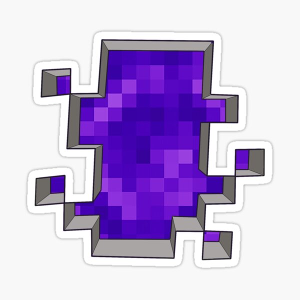 "Nether Portal Minecraft" Sticker for Sale by SisterBecker | Redbubble
