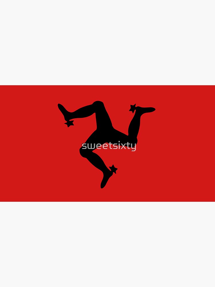 Pegatina «Bandera de la Isla de Man - The Manx Triskelion, Emblema de ...