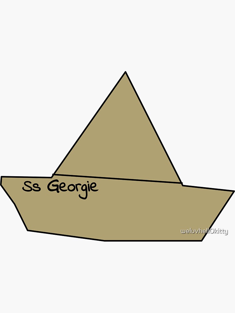 "georgie boat" Sticker for Sale by weluvhell0kitty | Redbubble
