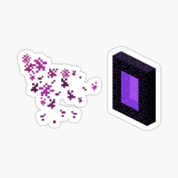 "Minecraft Nether Portal sticker design funny Nether Portal " Sticker ...