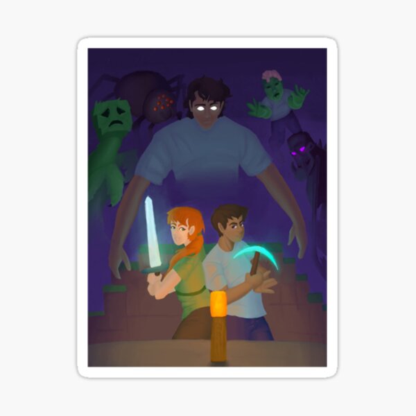 "Minecraft Herobrine’s Power" Sticker for Sale by BernieGrant | Redbubble