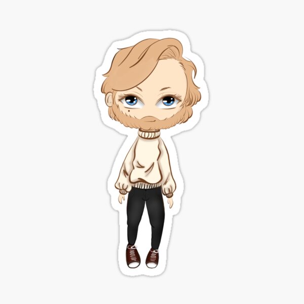 "Cozy Chibi Wan" Sticker for Sale by MystickleArt | Redbubble