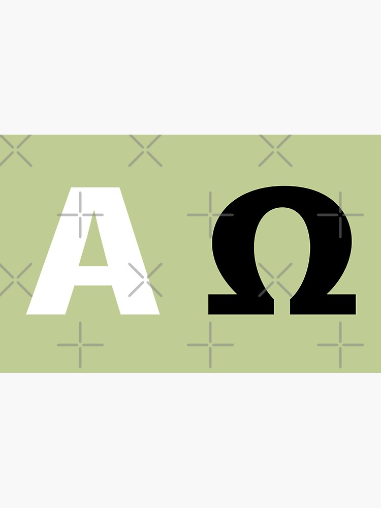 "Alpha and Omega" Sticker for Sale by technai | Redbubble