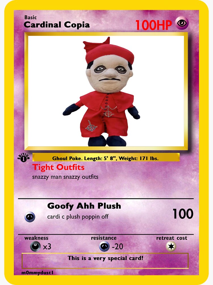 "Cardinal Copia Pokemon Card Sticker" Sticker for Sale by mommydust ...